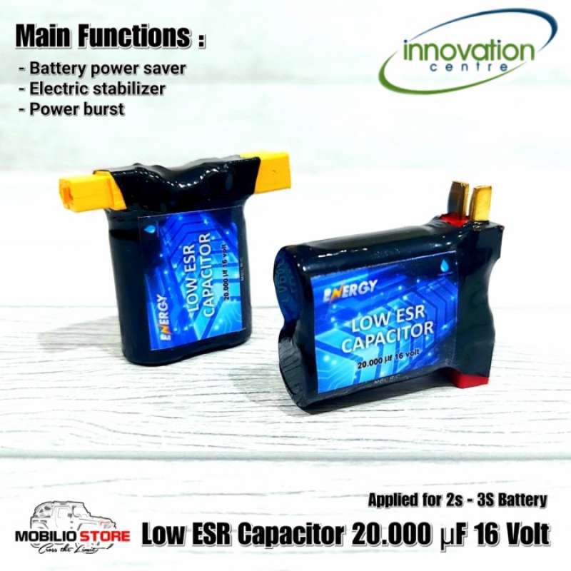 Jual Capacitor Elco Low Esr Battery Energy Power Saver Rc 1/10 Axial ...