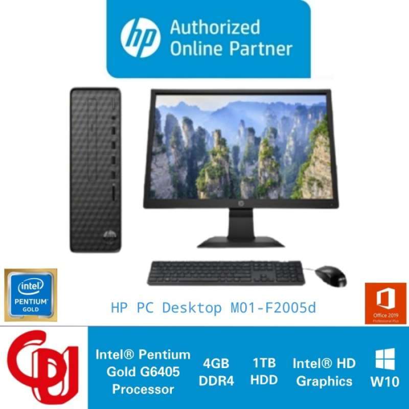 Jual HP PC Desktop M01-F2005D Pentium G6405 4GB 1TB HDD 19.5 Win 10 ...