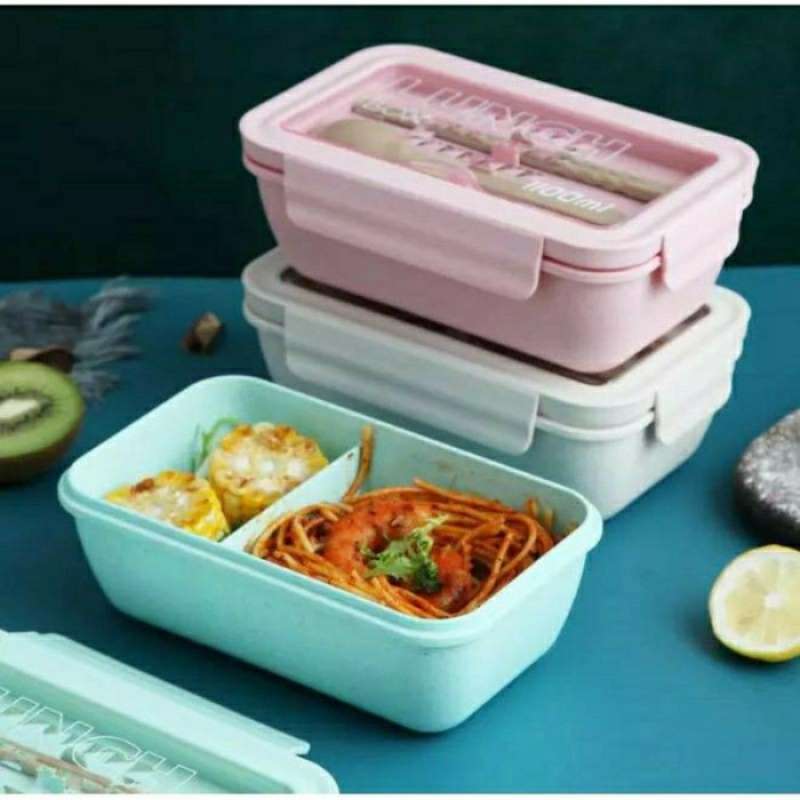 Jual Lunch Box / Kotak Makan Transparan Bento Bok 1100 Ml di Seller ...