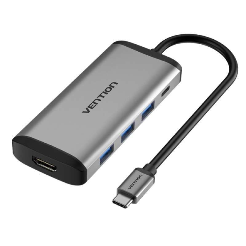 Jual Vention CNB Adapter Thunderbolt 3.0 USB Type C to HDMI USB 3.0 PD ...