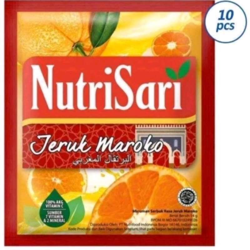 Jual Nutrisari Jeruk Maroko [Renceng | 10 Sachet x 14g] di Seller ...