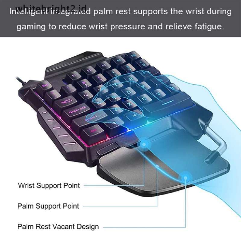 Jual Id Keyboard Gaming Satu Tangan Dengan Lampu Rgb Ddid Di Seller ...