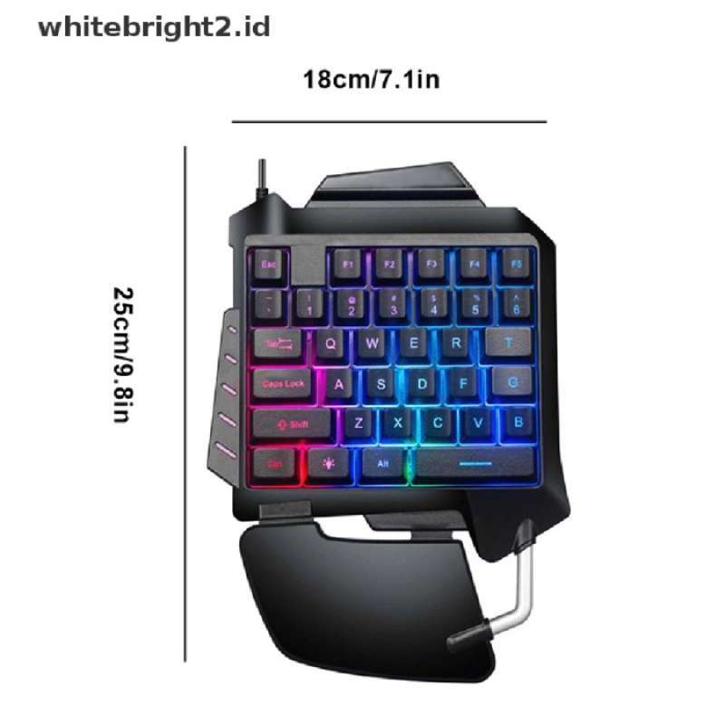 Jual Id Keyboard Gaming Satu Tangan Dengan Lampu Rgb Ddid Di Seller ...