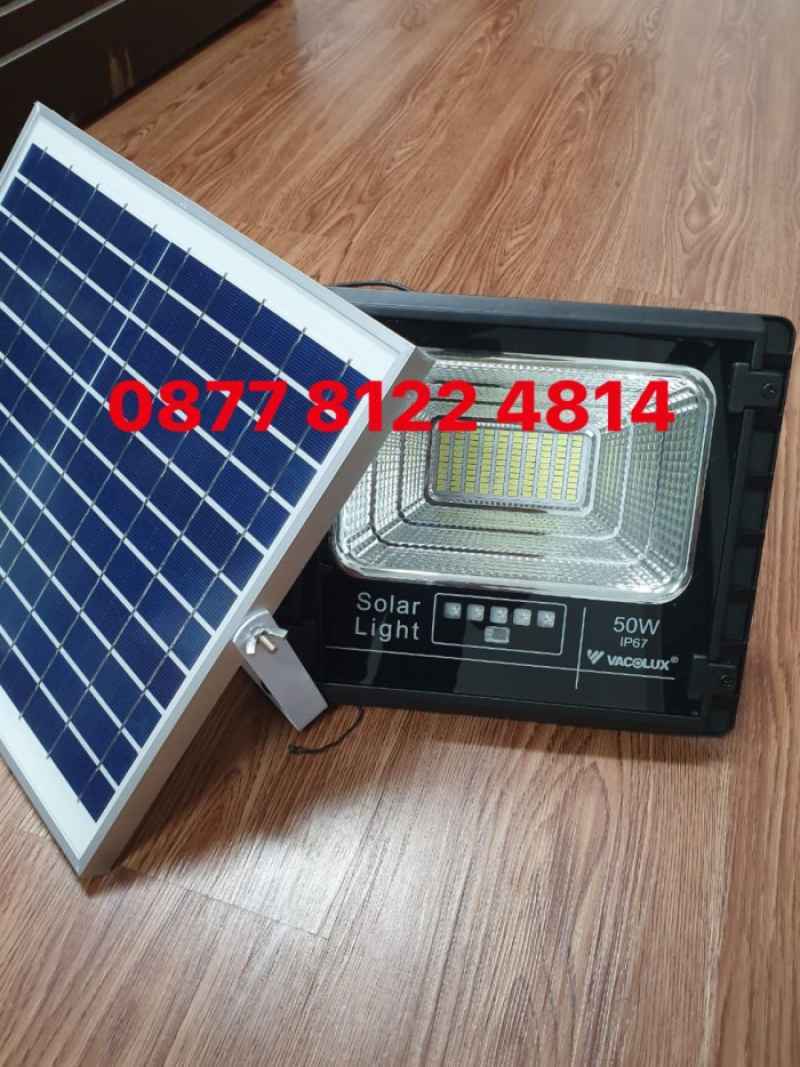 Promo Lampu Sorot Led Tenaga Surya 50 Watt Solar Cell Panel 50Watt ...