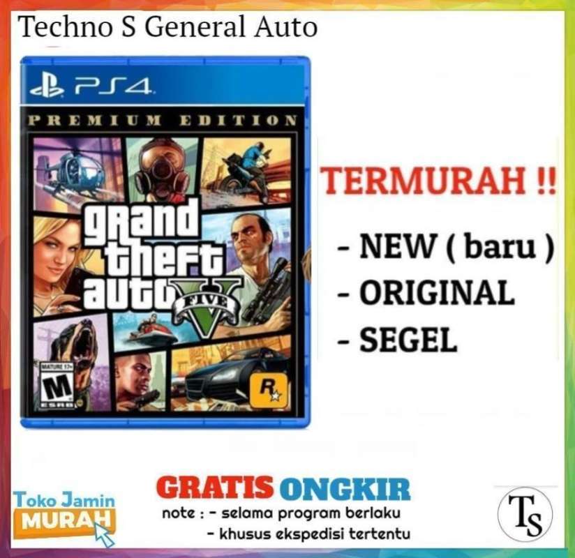 Jual Ps4 Gta V Reg 3 - Ps 4 Grand Theft Auto V - Gta 5 Ps 4 Original Baru Di Seller Techno S ...