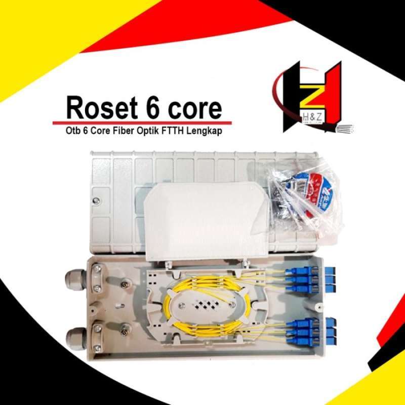 Jual Roset 6 Core Otb 6 Core Roset FTTH 6 Core Fiber Optik FTTH Lenap ...