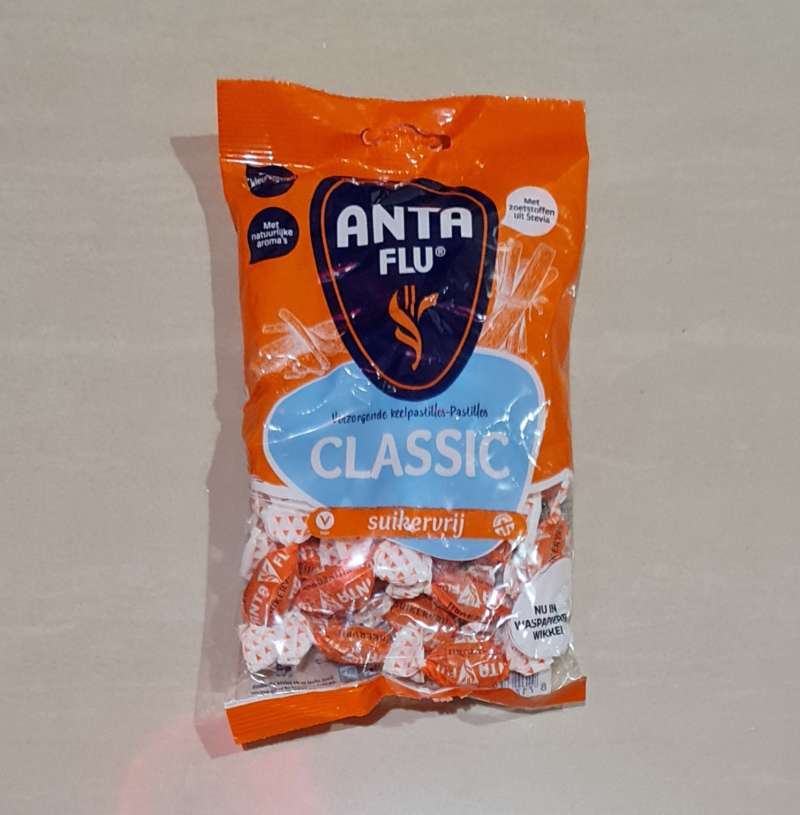 Jual Permen Anta Flu Classic Menthol Pastilles Sugar Free 120 Gram di ...