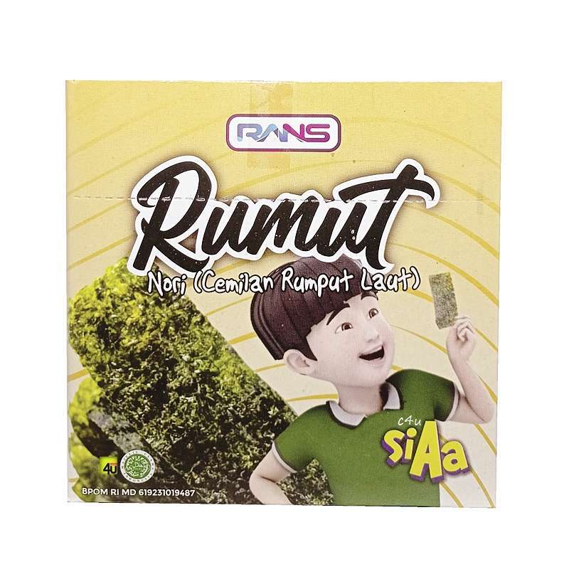 Promo RANS Rumut Nori - Snack Rumput Laut - BOX isi 12 pcs Diskon 9% di ...