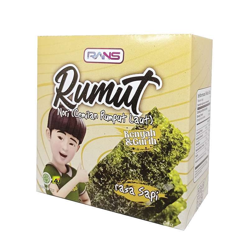 Promo RANS Rumut Nori - Snack Rumput Laut - BOX isi 12 pcs Diskon 9% di ...