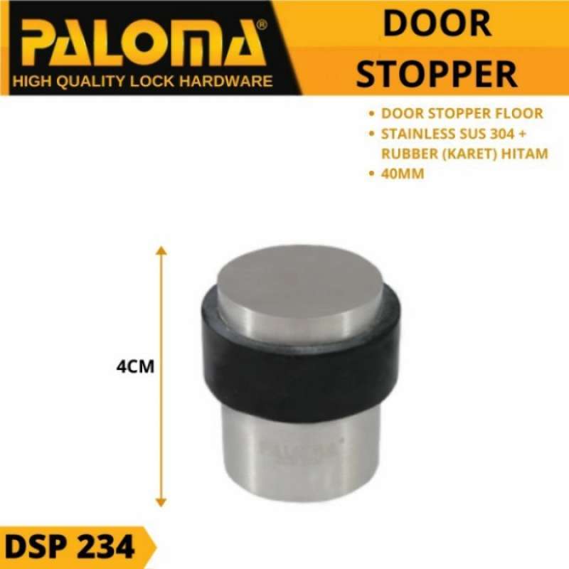 Promo Paloma Door Stop Stoper Lantai Dsp 234 Penahan Pintu Floor Sus ...