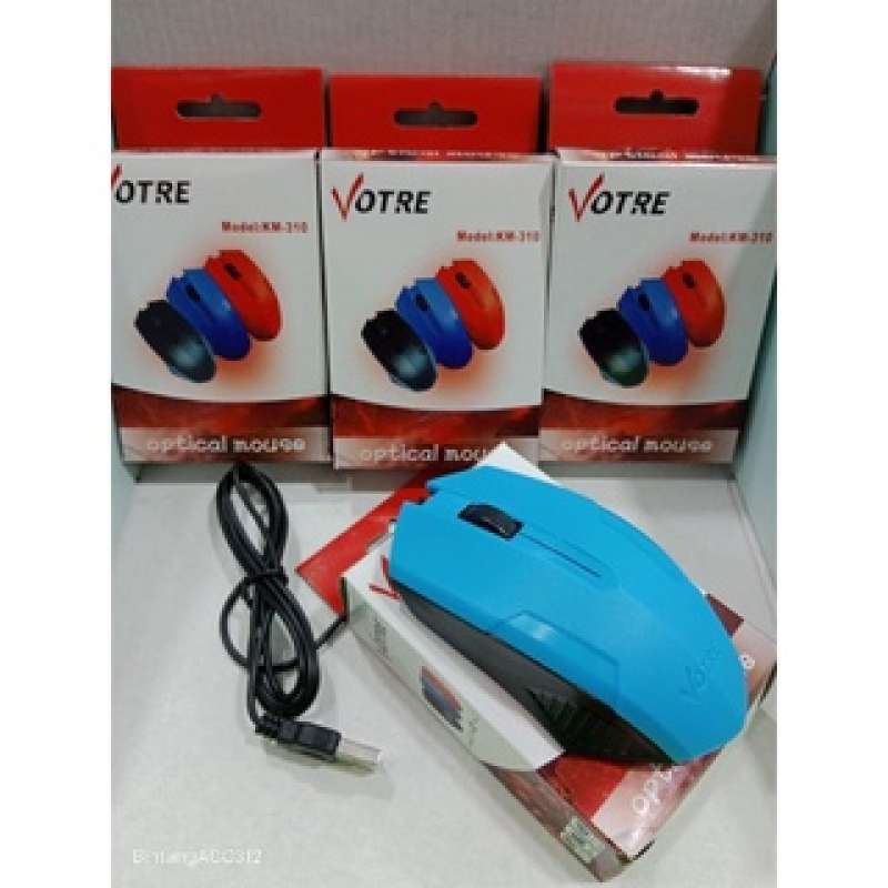 Jual Votre 310 wired optical mouse usb Original Plug & Play Desain ...