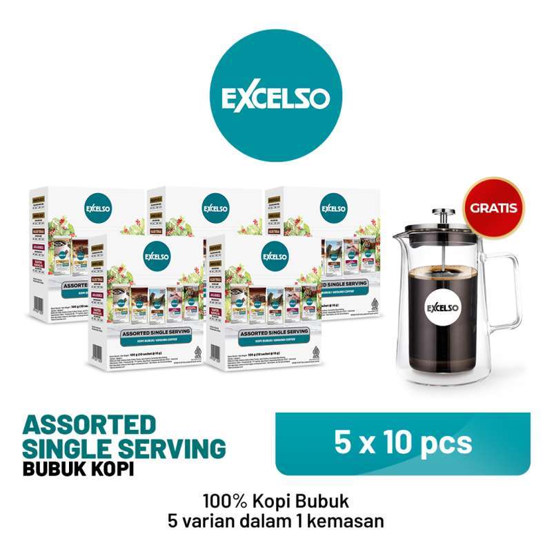 Jual EXCELSO Assorted Single Serving 5 Folding Box (10x10gr) FREE ...