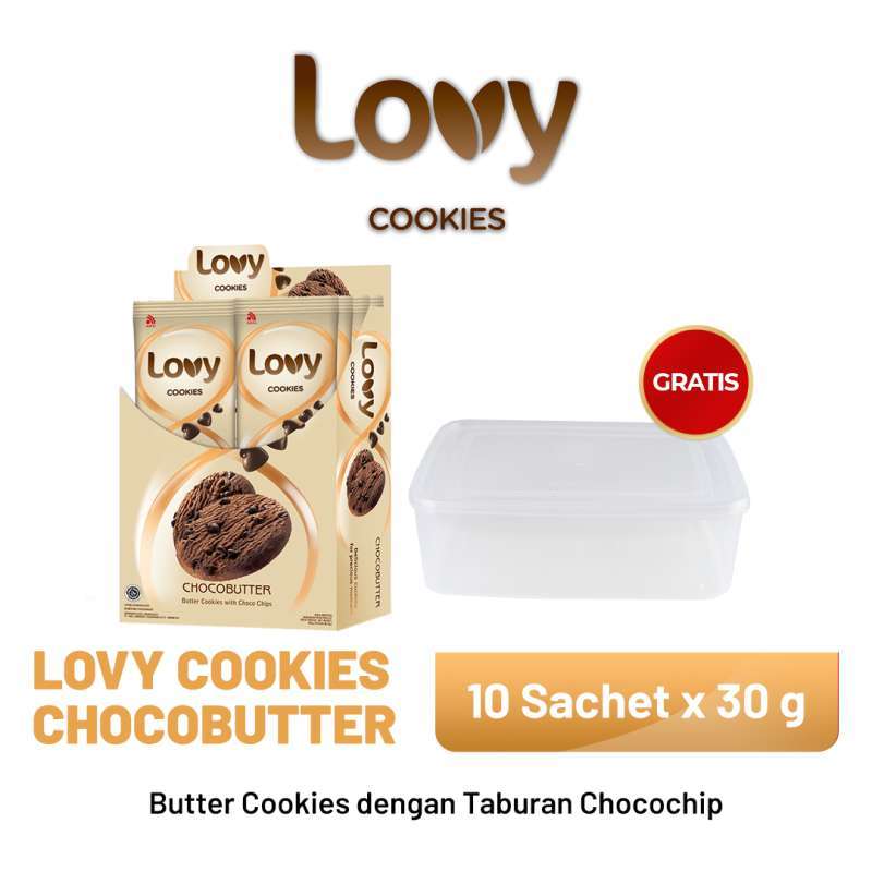 Jual Buy 1 Lovy Cookies Chocobutter Dus Get 1 Free Sealware di Seller ...