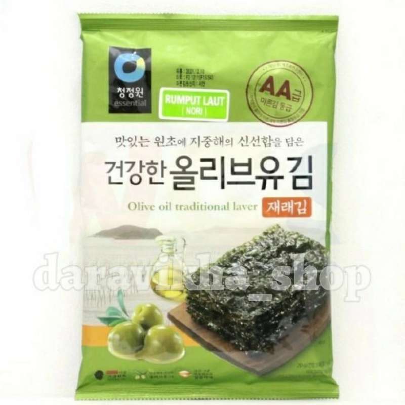 Jual Daesang Seaweed Nori Olive Oil Traditional Laver 20gr di Seller ...