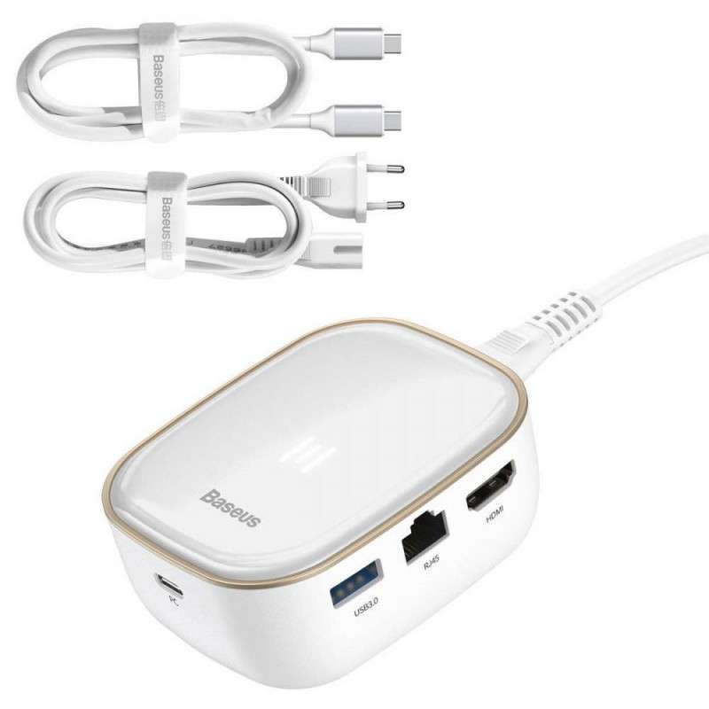 Jual Baseus Type C Hub Adapter Ac Multifunctional Charger 60w Di Seller ...