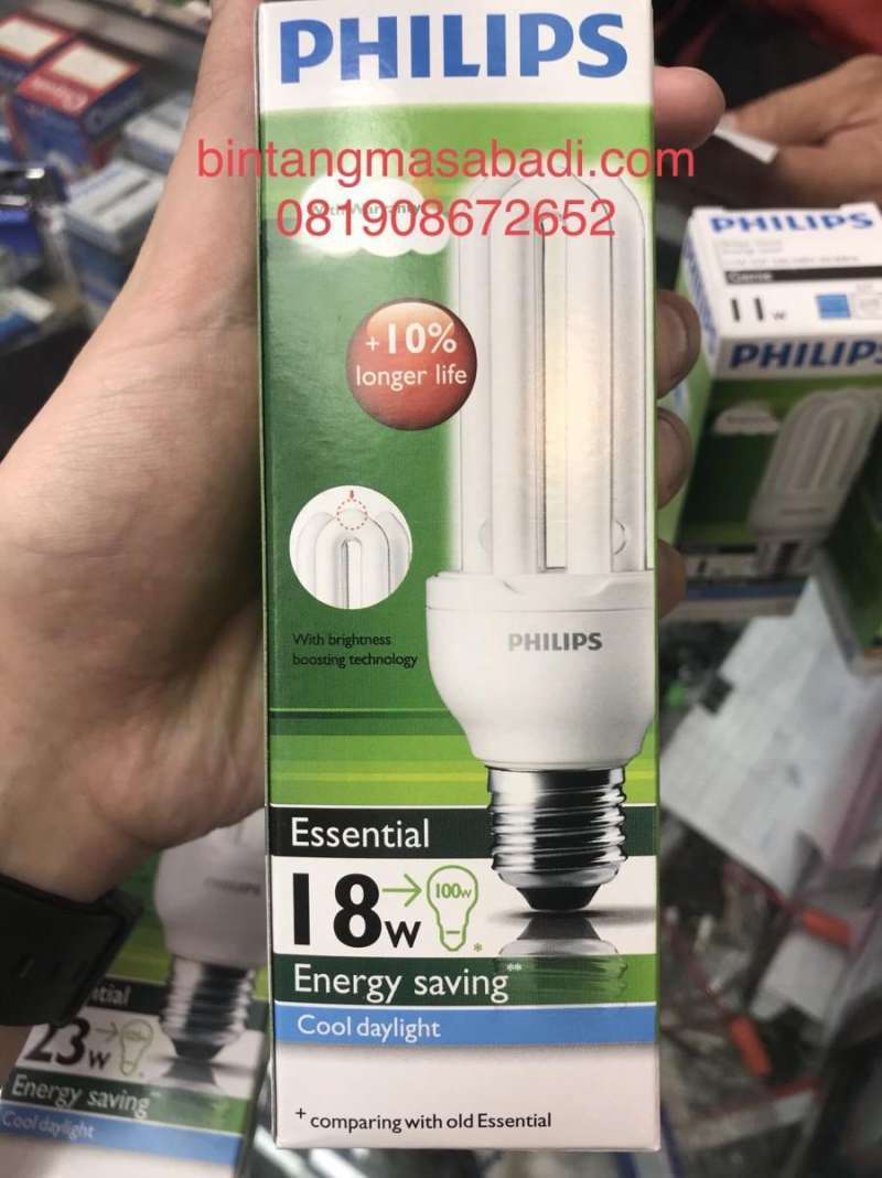 Jual Lampu Philips Essential 18w Putih / Kuning ORIGINAL TERMURAH di ...