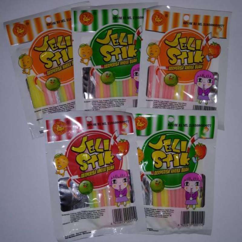 Jual Permen Jeli Stik Pendek 10 Bks - Permen Sedotan Jelly Stick Aneka ...