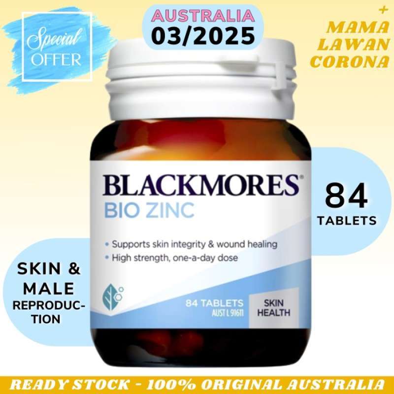Promo Blackmores Bio Zinc 84 Tablets / Blackmores Bio Zinc 168 Tablets ...
