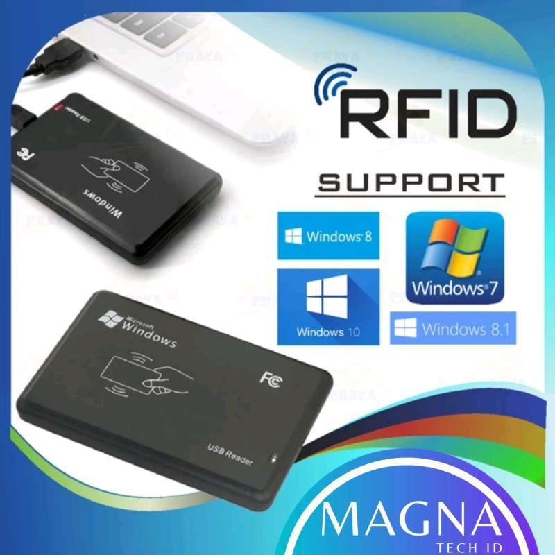 Jual RFID READER ID CARD TAG 125 KHZ 125KHZ BACA KARTU PC di Seller ...