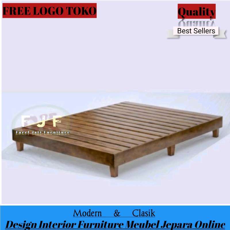 Jual Dipan Pendek Lesehan Tempat Tidur Tanpa Headboard Kayu Jati ...
