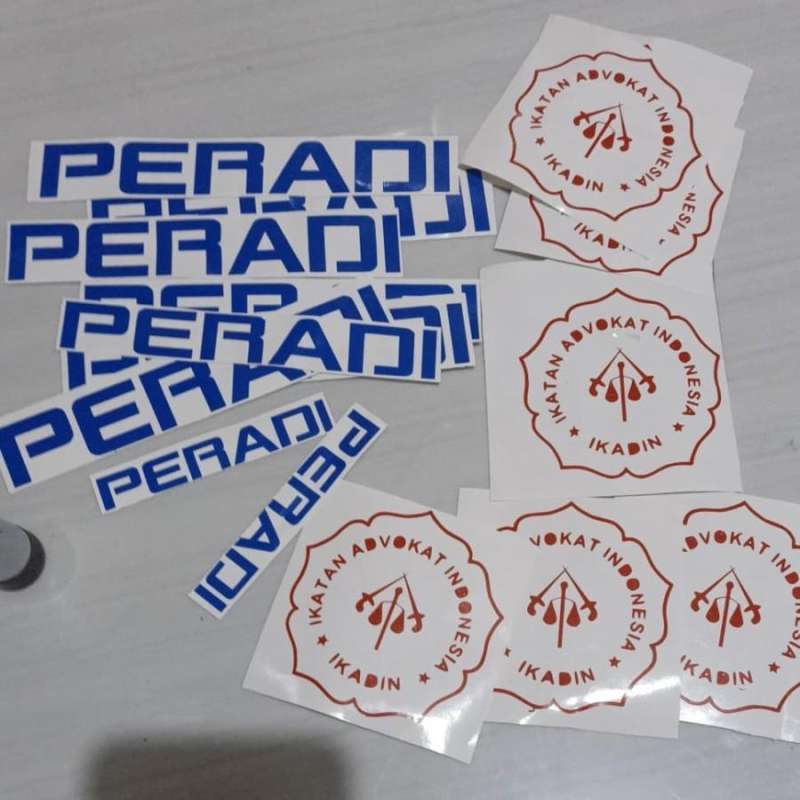 Jual Stiker PERADI IKADIN Cutting Sticker PERADI dan IKADIN Advokat ...