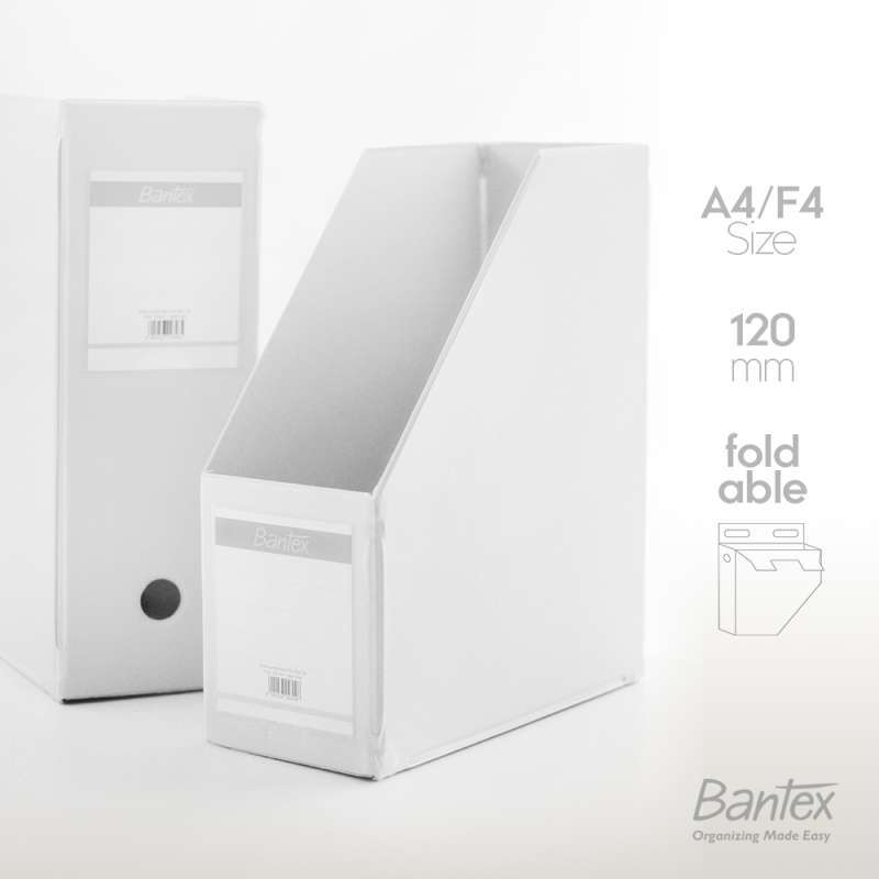 Jual Bantex Box File Magazine File Extra Jumbo A4 White 4022 07 di ...