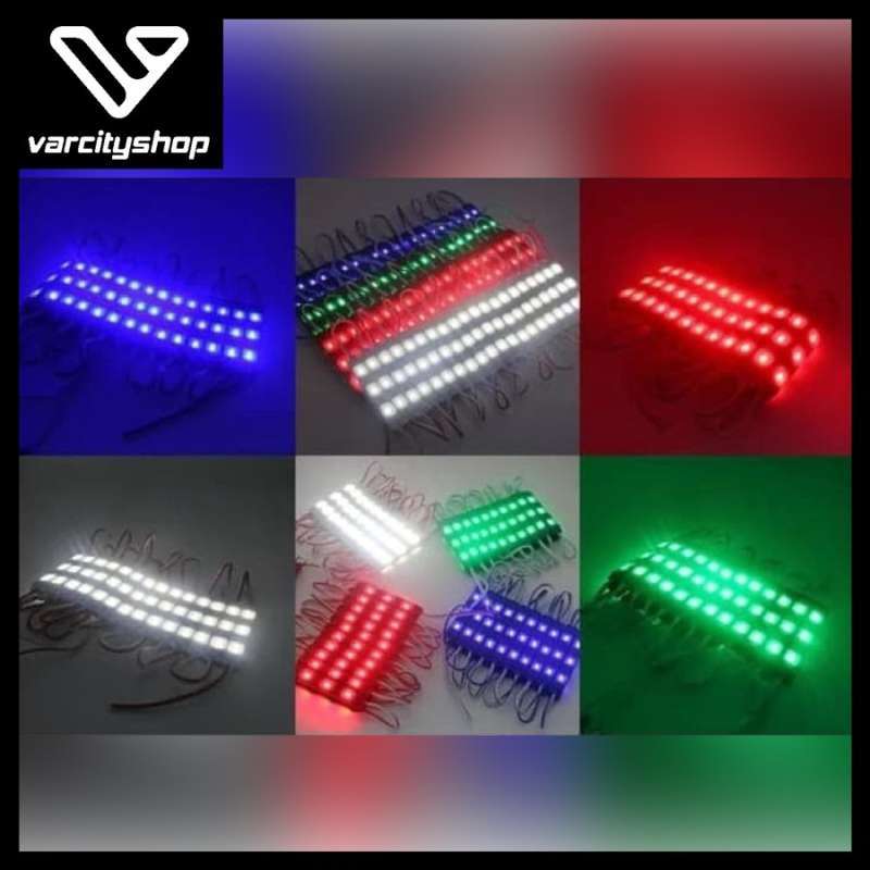 Jual Lampu Led Strip Modul Smd 5730 3 Titik Led 3 Mata Injection Module 12v Biru Di Seller ...