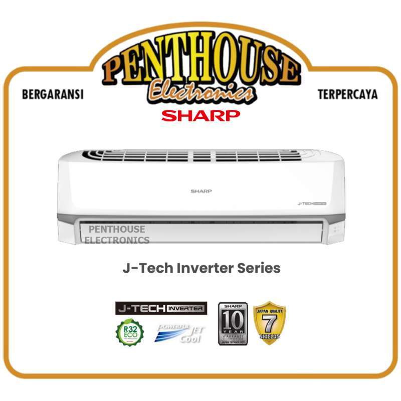 Promo Sharp AC 1PK AH-X10ZY 1 PK New J-Tech Inverter Series / AH X10ZY ...