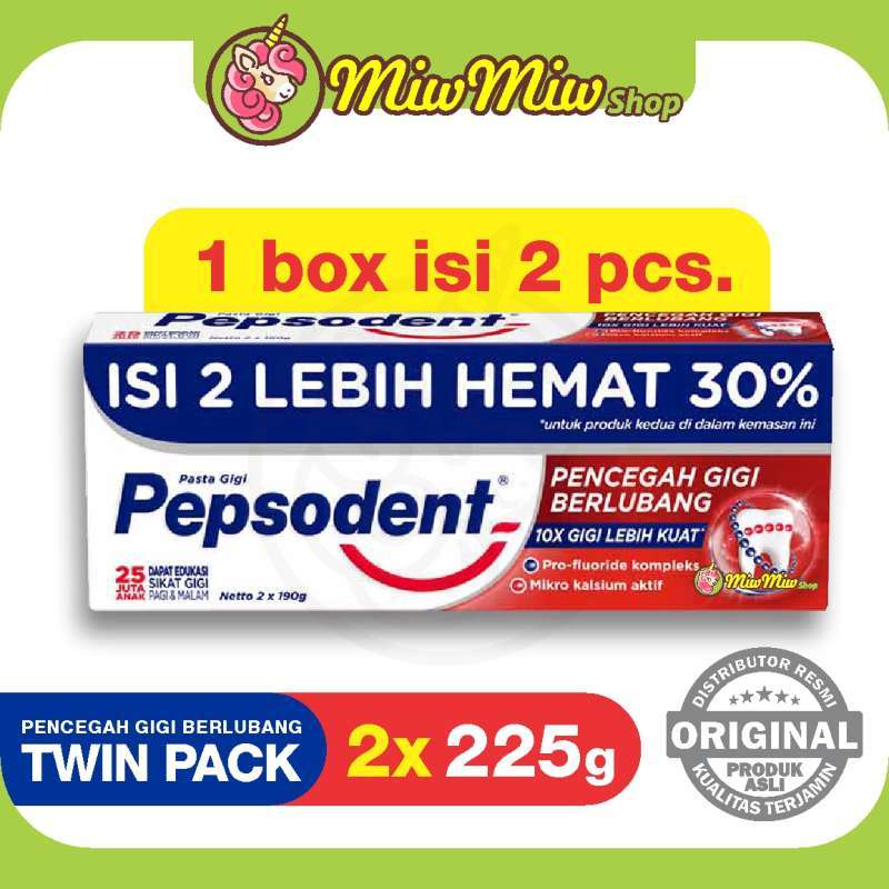 Promo Pepsodent Anti Cavity 225gr (Pasta Gigi Pencegahan Gigi Berlubang ...
