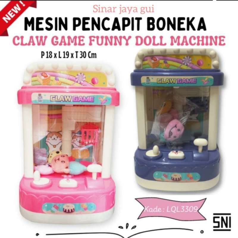 Jual Mainan Mesin Capit Boneka Mini/Mainan Funny Claw Game/Claw Machine ...