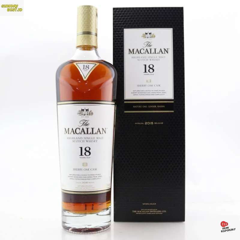 Promo Macallan 18 Yo Sherry Oak 750mL Diskon 8% di Seller SUNDAYBEST ID Official Store - TOKO ...