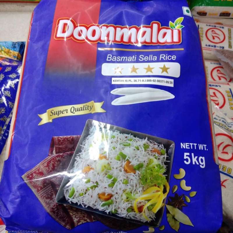 Jual Beras basmati sella rice/Donmalai beras basmati 5 kg super quality ...
