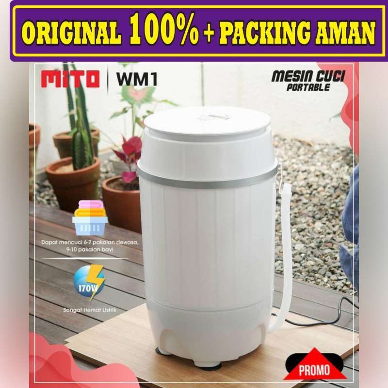 Promo Mito Wm1 WM-1 WM 1 Mesin Cuci Mini Portable GARANSI RESMI Diskon ...