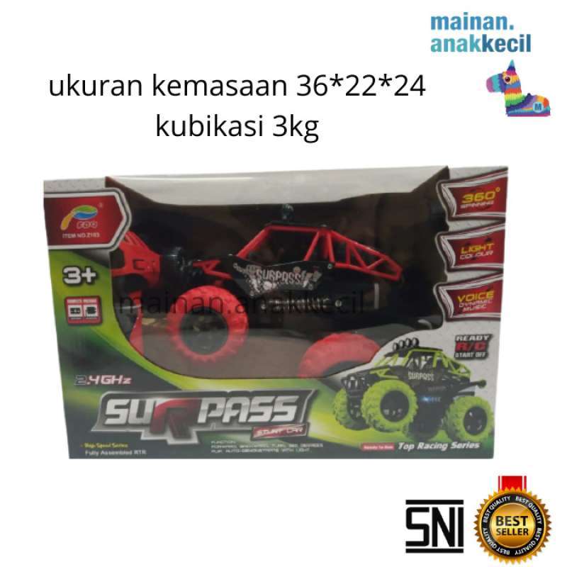 Promo mainan anak mobil RC remote control offroad stunt car SURPASS ...
