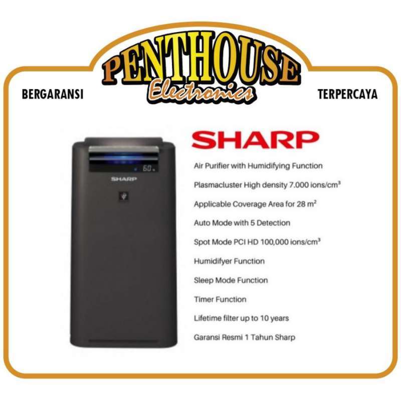 Jual Sharp Air Purifier + Humidifer KC-G40Y-H Humidifying Function di ...