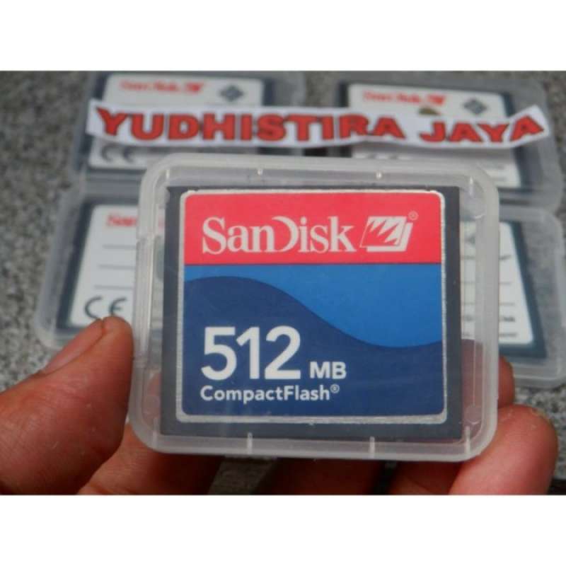 Promo Memory Sandisk Cf Card 512mb Industrial Kamera Slr Diskon 12% Di ...