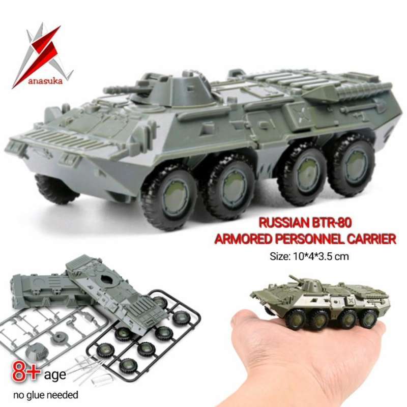 Jual Model Kit Tank Pengangkut Pasukan Btr-80 Rusia1 Di Seller Lapak ...