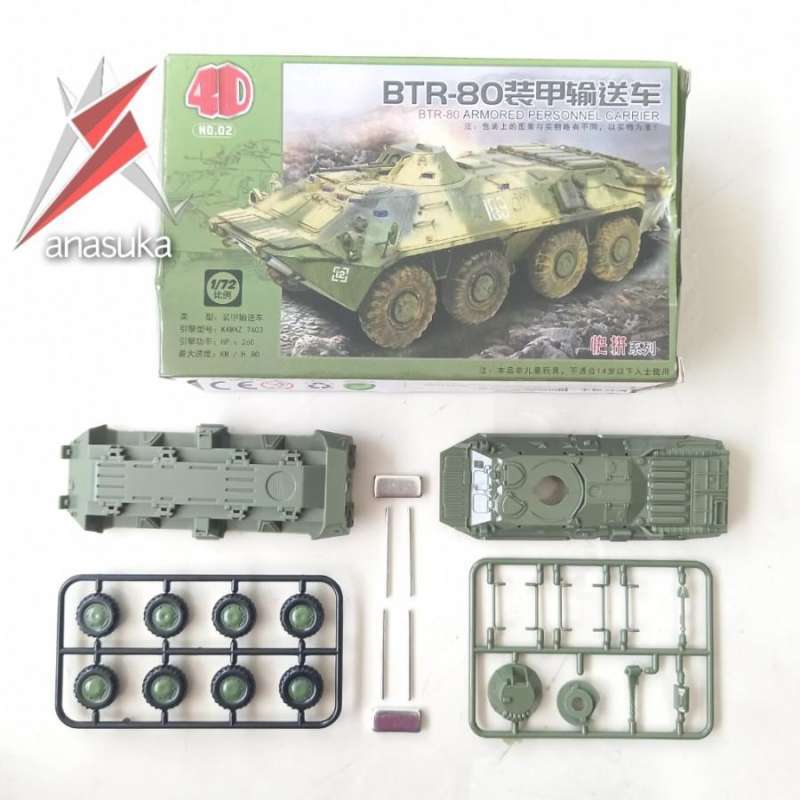Jual Model Kit Tank Pengangkut Pasukan Btr-80 Rusia1 Di Seller Lapak ...