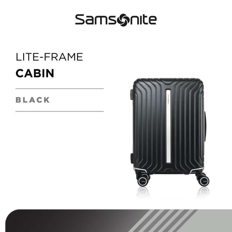 Jual Samsonite Koper Hardcase Lite-Frame Cabin 20 Inch - Black di ...