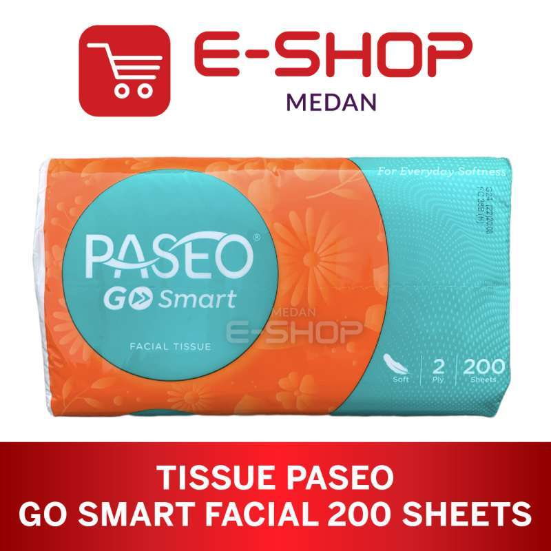 Jual Tissue Tisu Paseo GO Smart Facial / Muka 200 sheets 2 ply di ...
