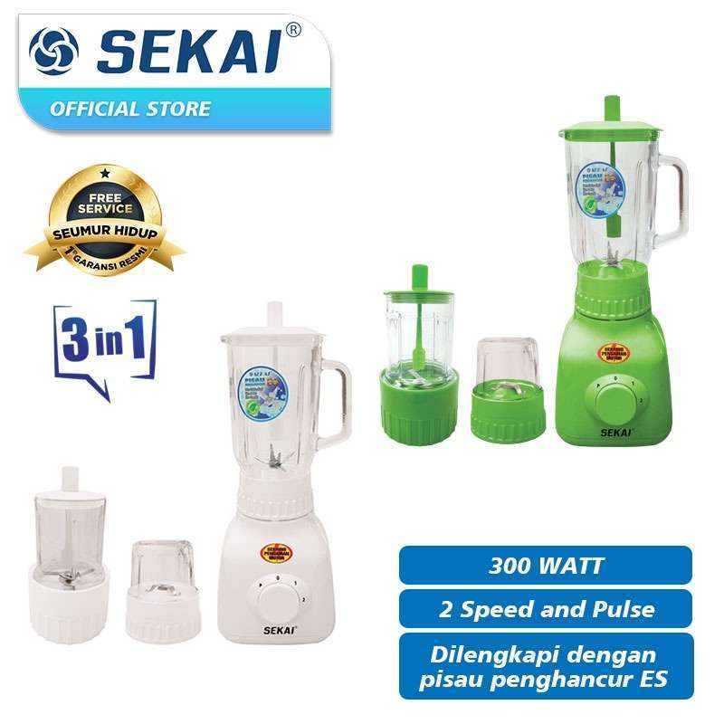 Promo Sekai Blender Kaca 3in1 Bl752gl Pelumat 1 Liter Bl 752 Gl Diskon ...