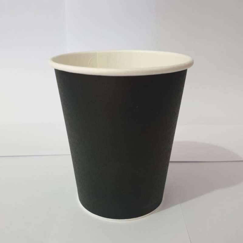 Jual Paper Hot Cup Black 8 Oz 240 Ml ( 1 Dus: 1000 Pcs ) di Seller NIRMA STORE - Cengkareng ...