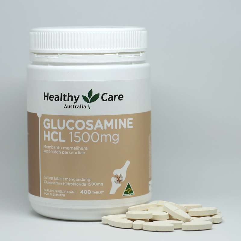 Jual (ORIGINAL) HEALTHY CARE GLUCOSAMINE HCL 1500 MG 400 TABLET di ...