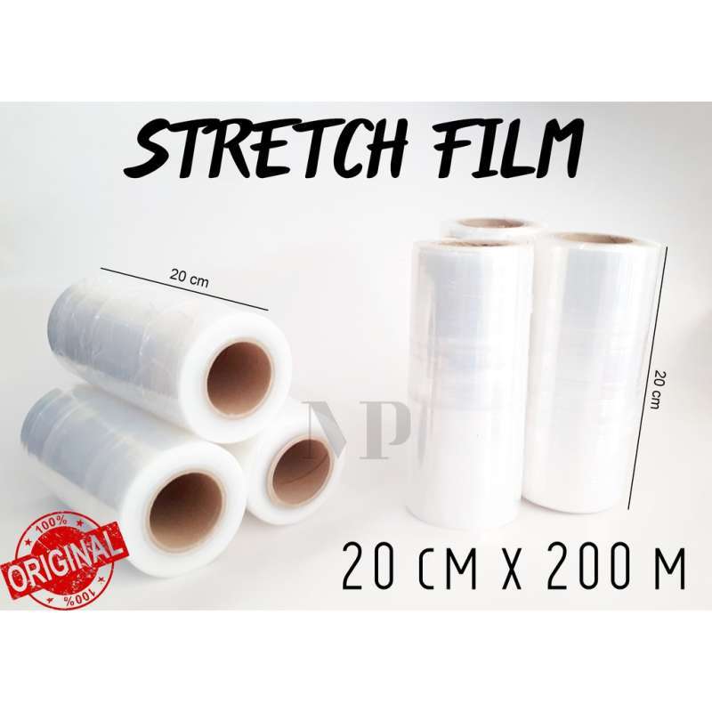 Jual Stretch Film 20cm x 200m Plastik Wrapping Bening Plastic Wrap ...