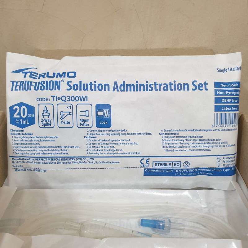 Jual Infuset Terumo Dewasa / Infusion Set / Terufusion / Selang Infus ...