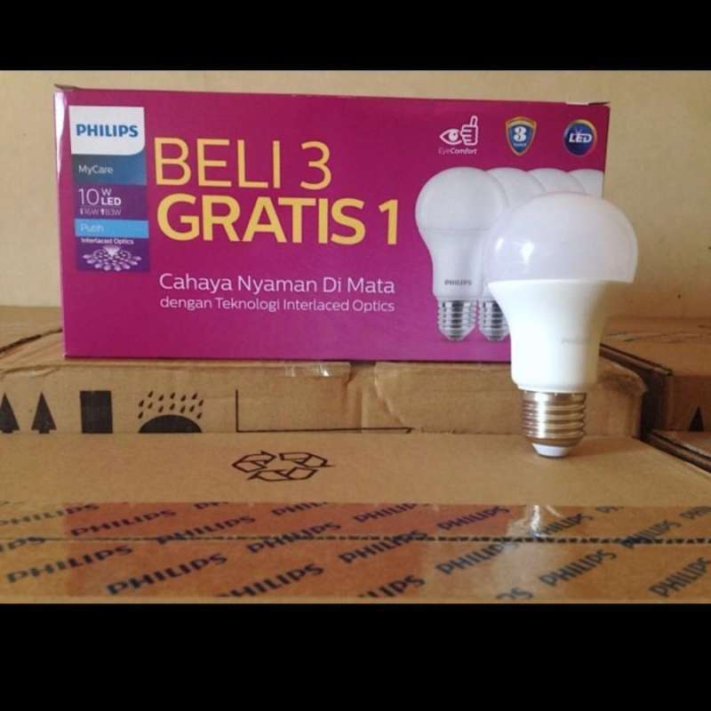 Jual Lampu Philips Led 10 Watt Multipack isi 4 - Putih di Seller ...