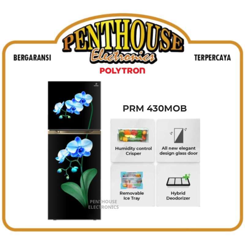 Jual POLYTRON Kulkas 2 Pintu Belleza 350 Liter PRM 490MOB / PRM490MOB ...