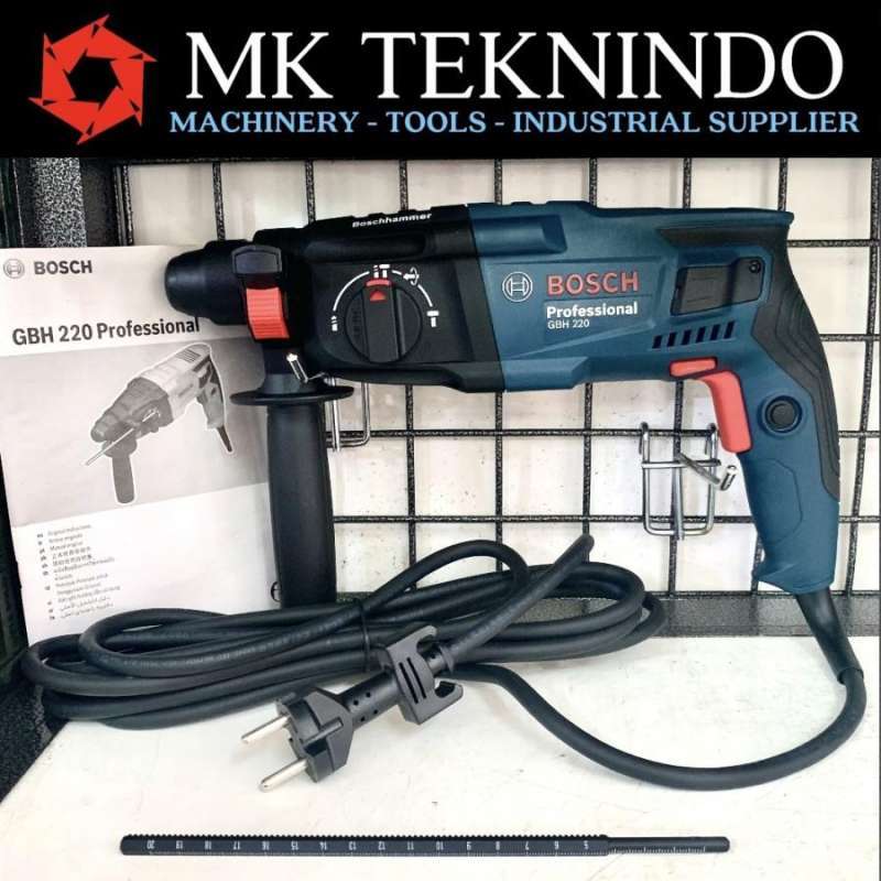 Jual Bosch GBH 220 Mesin Bor Bobok Beton SDS Plus Rotary Hammer 3 Mode ...