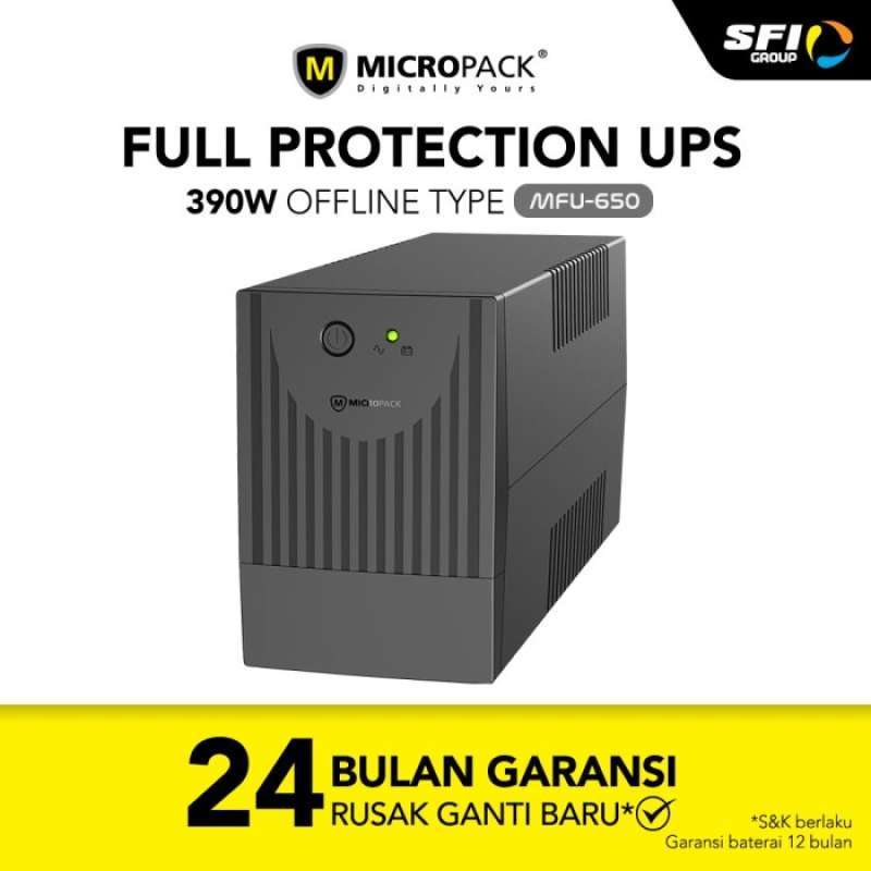 Jual Ups Micropack Anti Petir 650va 390w Battery 7ah Mfu650 Di Seller ...
