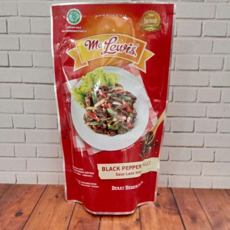 Jual Mc Lewis Black Pepper Sauce 310gr di Seller AMSA FROZEN FOOD ...